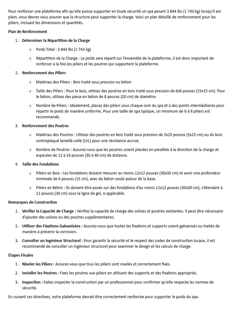 Reinforcement Plan - French | PDF