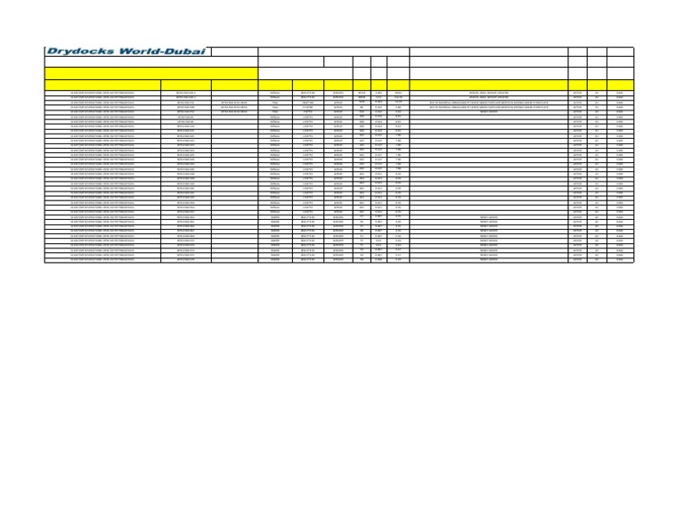 m710 Structural Steel Outfitting Details - Balance List | PDF