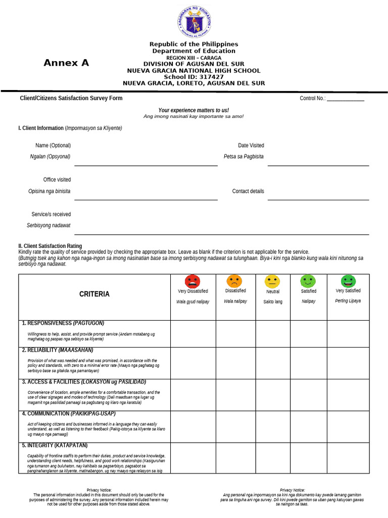 Annex A - CCSS Form - 092006 | PDF | Business