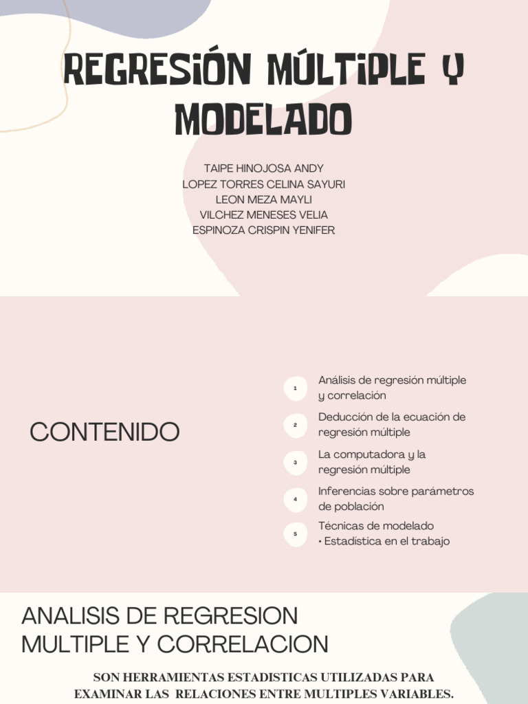 Regresion Multiple y Modelado 20240416 155844 0000 | PDF