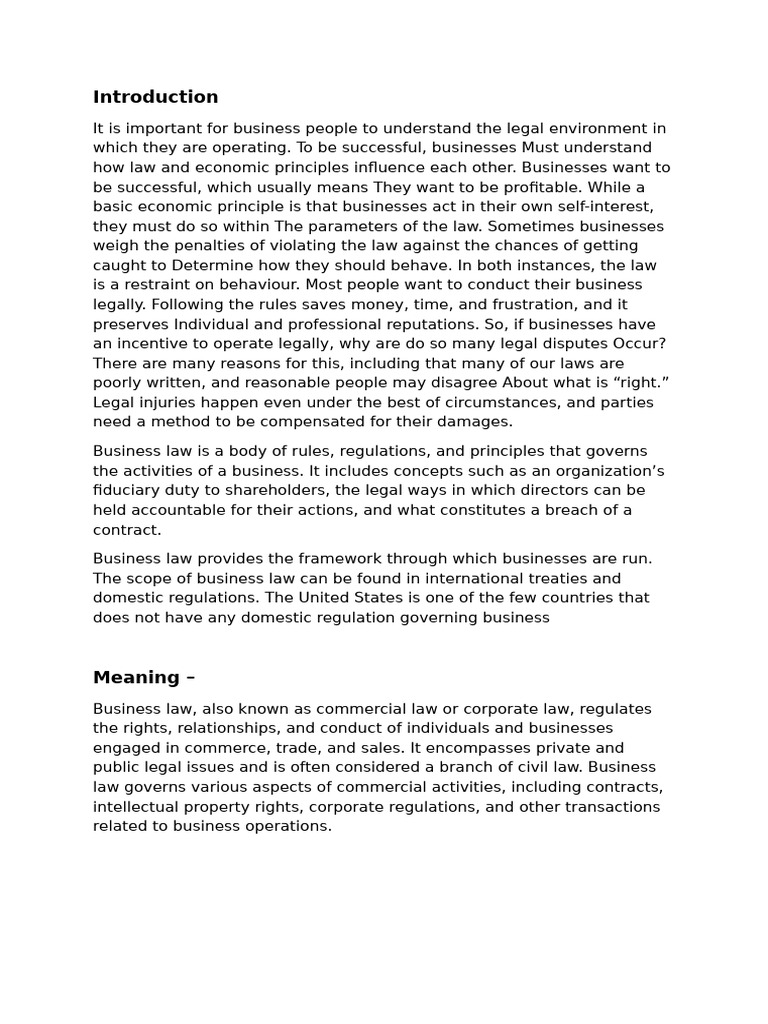 Law 1 | PDF