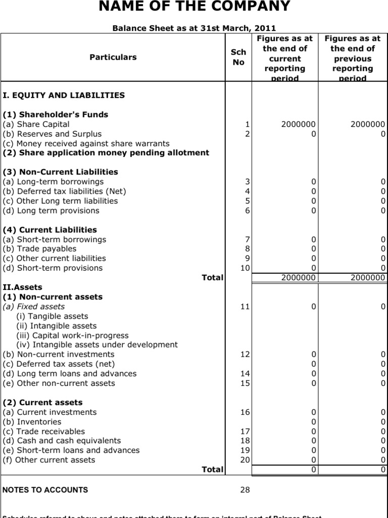 Schedule VI Balance Sheet Format 2013 | PDF | Depreciation | Balance Sheet