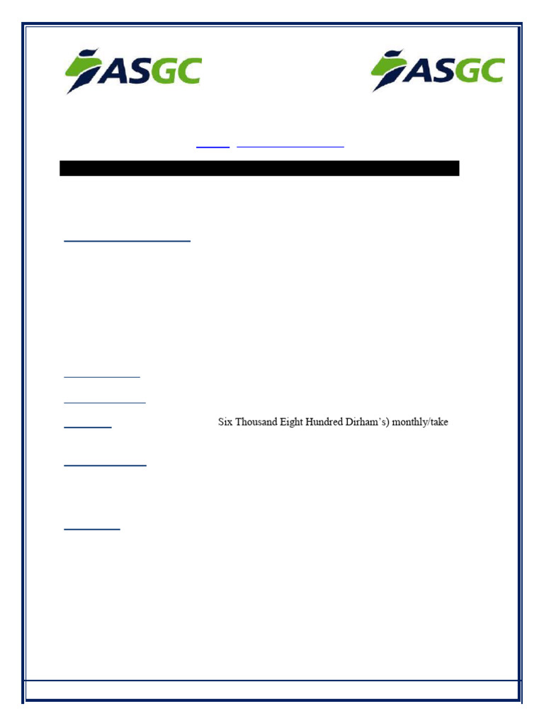 Appointment Letter From Asgc Construction LLC | PDF