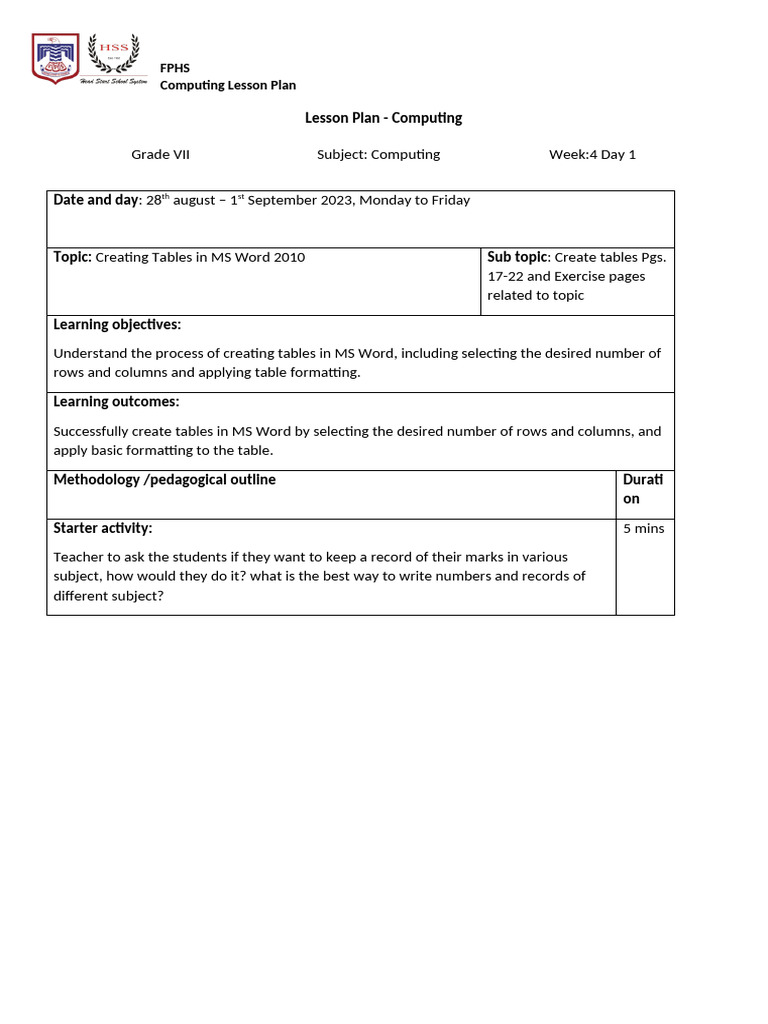 Week 5 Grade 7 CS | PDF