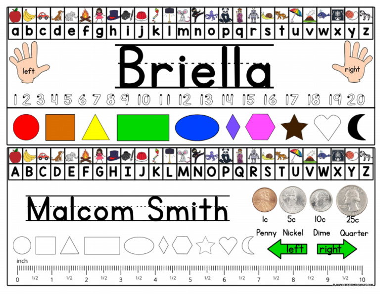 Desk Name Tag B3C7 B7A3 7B25 | PDF