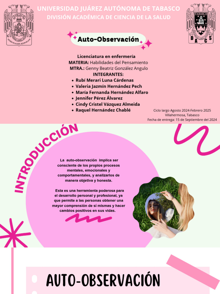 Auto Observación | PDF