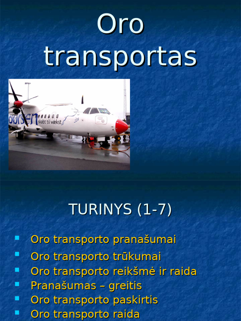 Oro Transportas-New | PDF