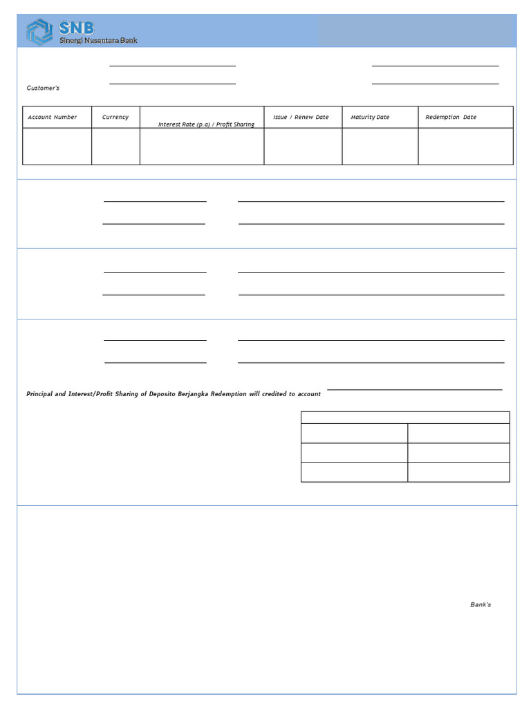 SNB-Form Pencairan Deposito Berjangka - 070522 | PDF