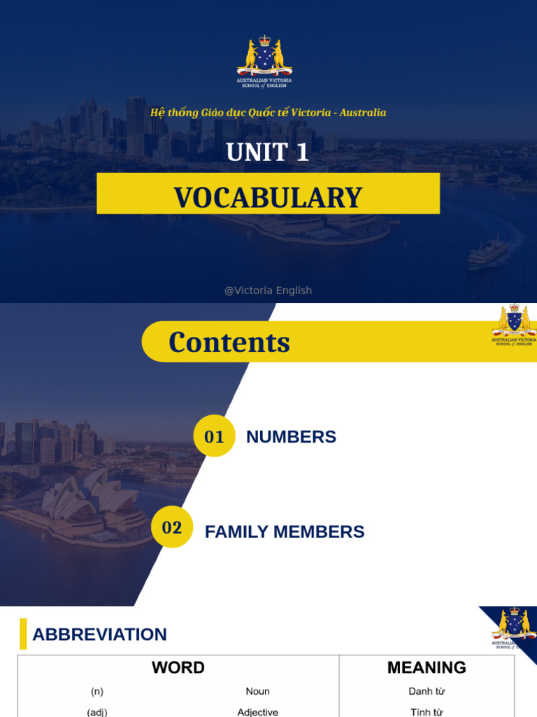 U1 Vocabulary | PDF