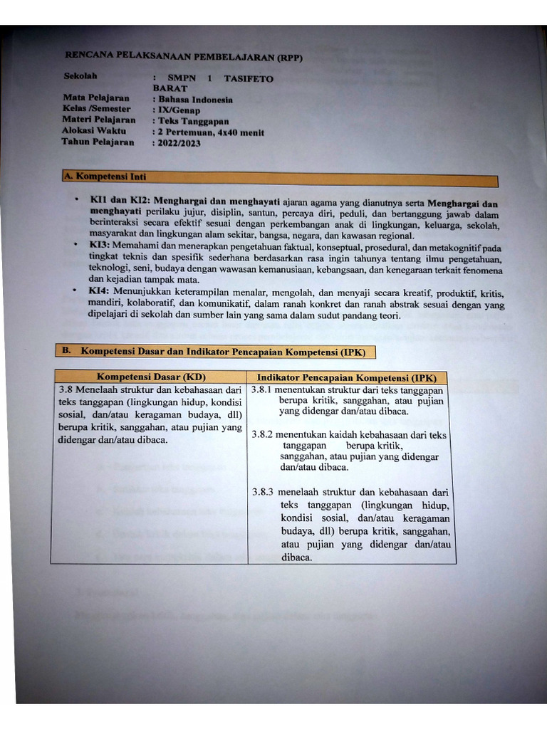 RPP D MODUL Pak SIL PMM | PDF