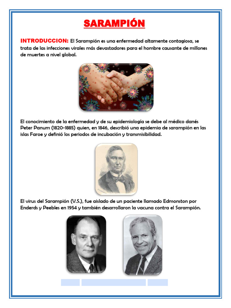 Informe Sarampión | PDF