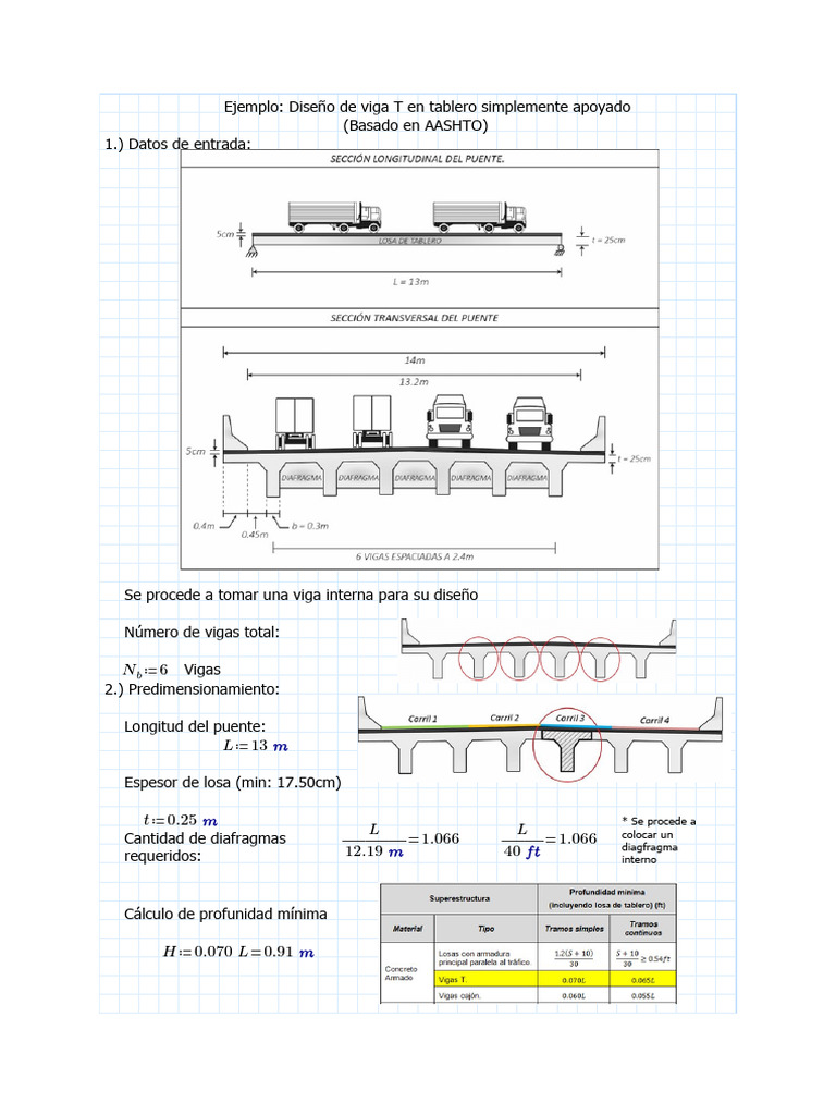 Ejemplo Viga T | PDF
