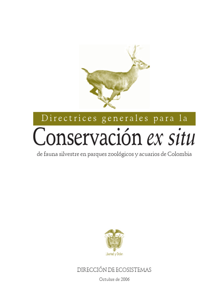 Conservación Ex Situ en Colombia | PDF | zoo | Movimiento conservacionista