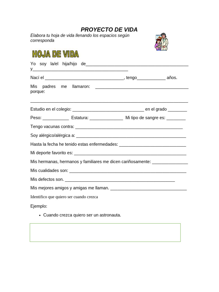 Guía de Proyecto de Vida | PDF