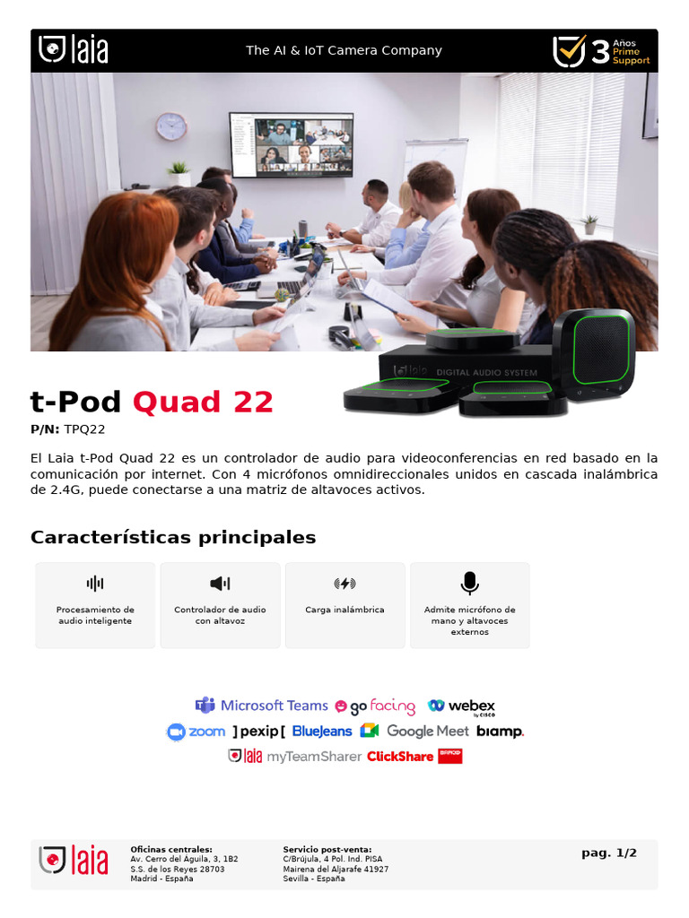 t-Pod_Quad 22_Product-Sheet-1 | PDF