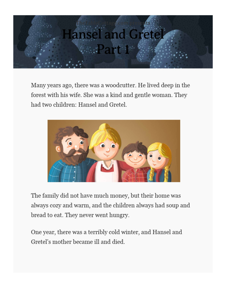 Hansel and Gretel (Text, Audio + Video) | PDF