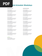 GUTS Dupont Circle Shuttle Schedule | PDF | Mobile Computers | Computing And Information Technology