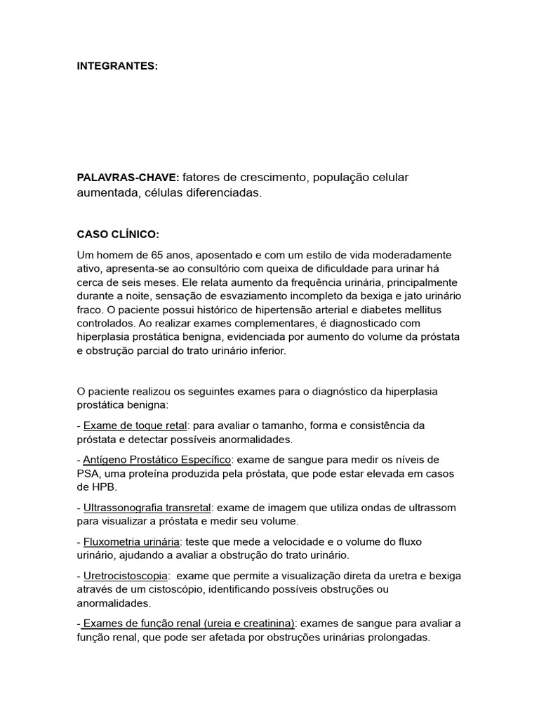Caso Clínico | Patologia | PDF Caso Clínico | Patologia | PDF