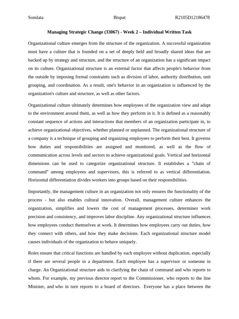 Week 2 Written Task | PDF