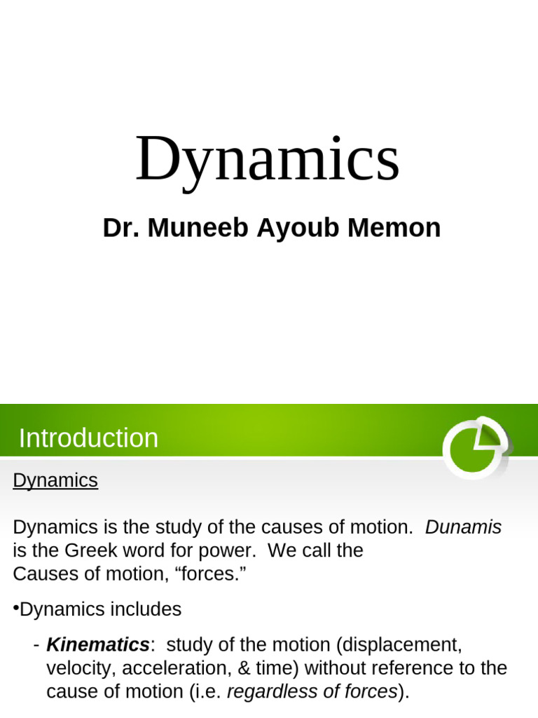 Dynamics | PDF
