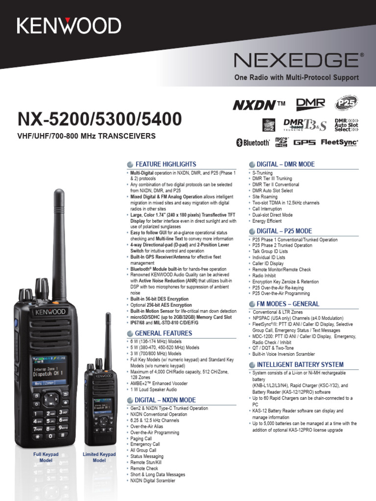 NX-5000 Portable | PDF | Electronics | Telecommunications