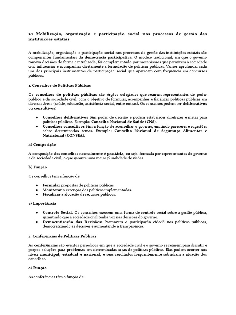 GESTÃO PÚBLICA - MinC | PDF