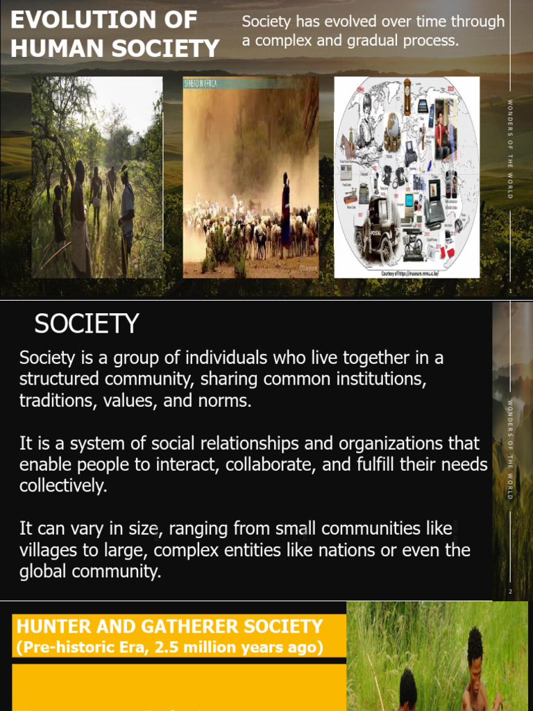 EVOLUTION-OF-SOCIETY | PDF
