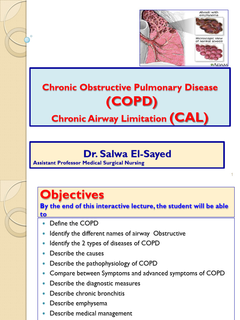 COPD - 316, NUR, - 29,11, 1435 - DR - Salwa El-Sayed | PDF