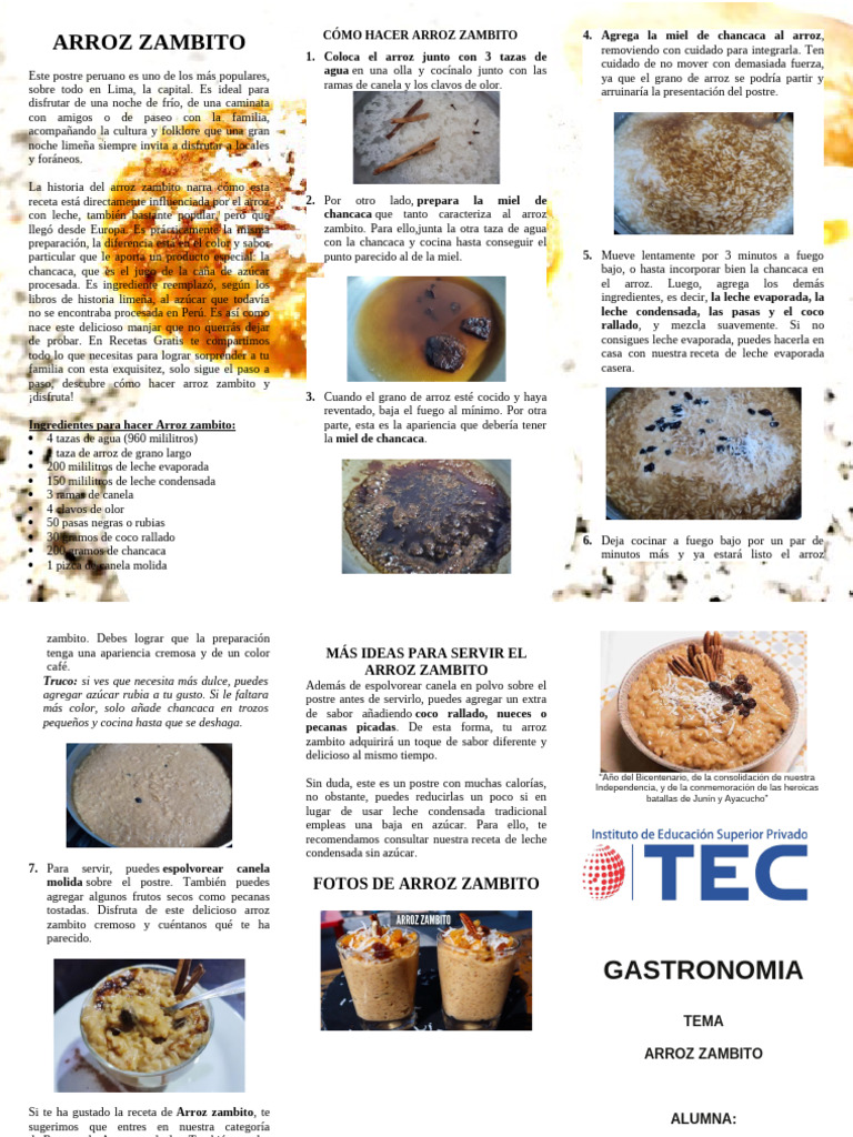 Arroz Zambito | PDF