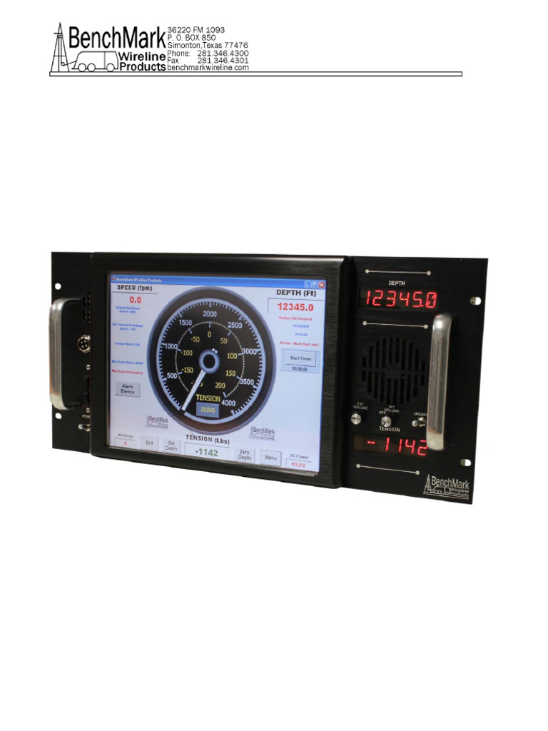 2.1.1 BenchMark Measuringsystem - Operators Panel | PDF