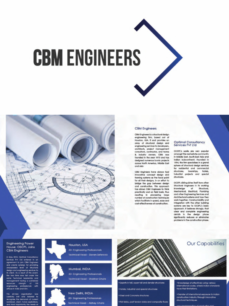 2015 Cbm Engineers Brochure | PDF