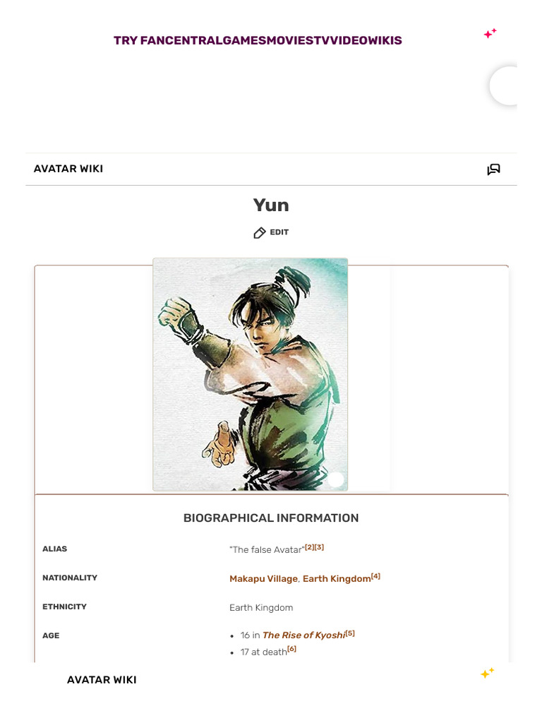 Yun - Avatar Wiki - Fandom | PDF