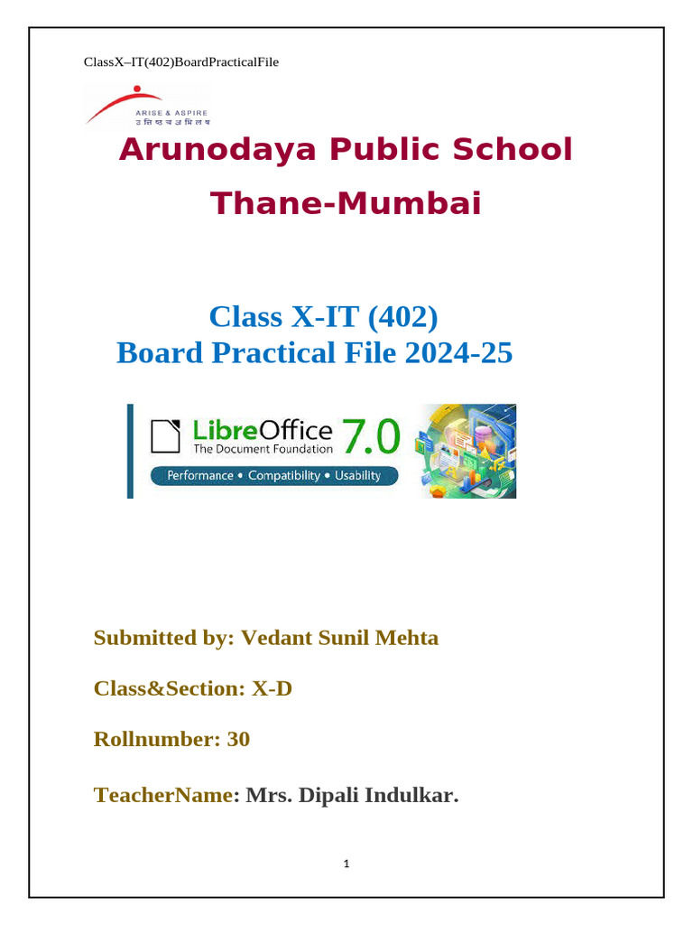 IT Assignment Vedant S. Mehta | PDF