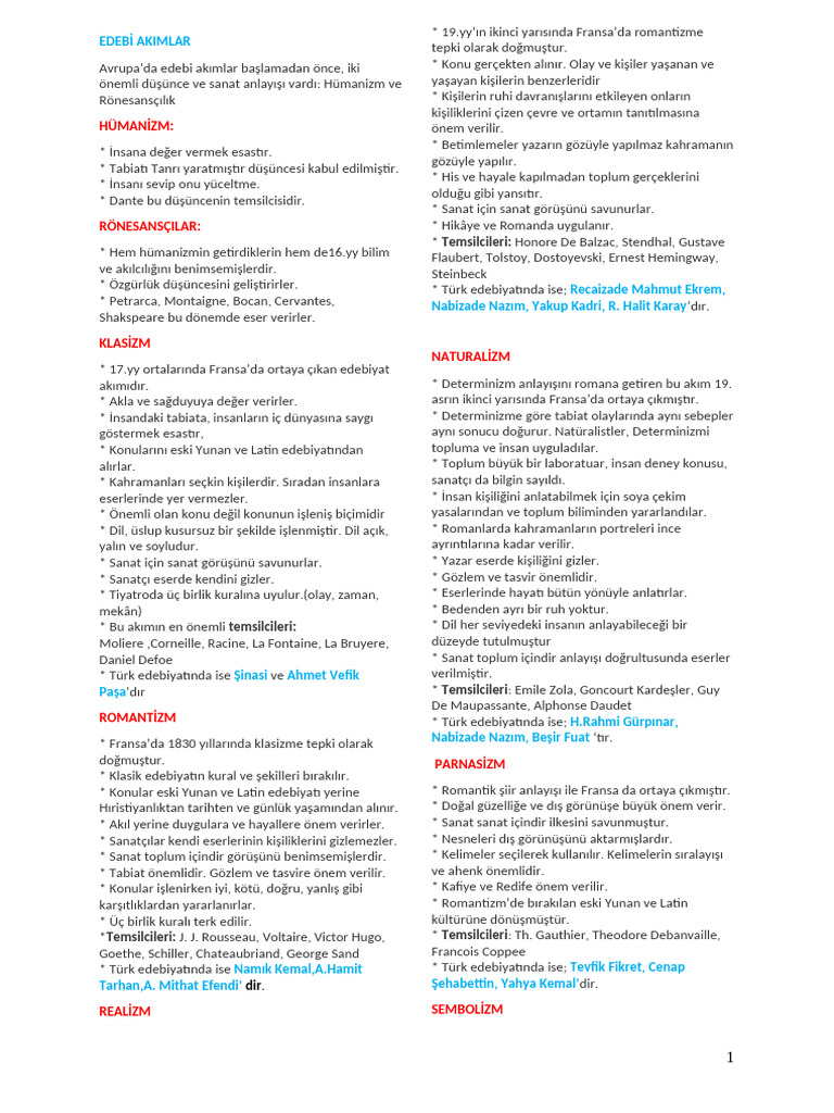 Edebi̇ Akimlar | PDF