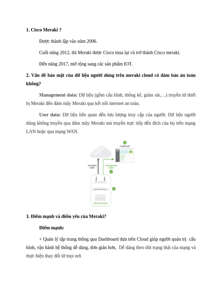 Cisco Meraki ?: Management Data | PDF