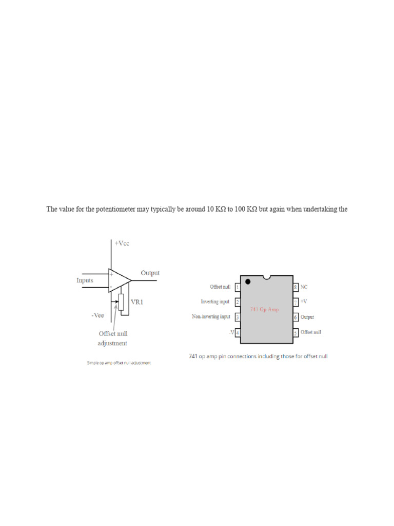 Op Amp Offset Null 1 | PDF