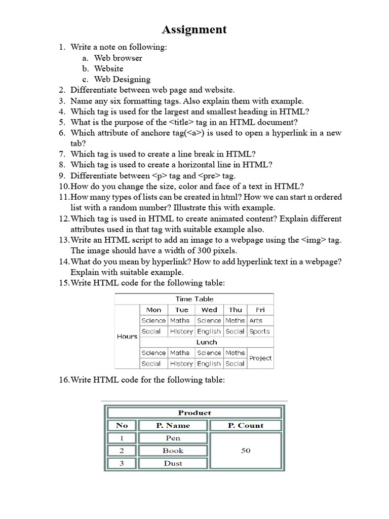 Assignment 2024-25-1 | PDF