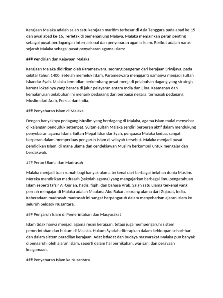 Kerajaan Malaka-WPS Office | PDF