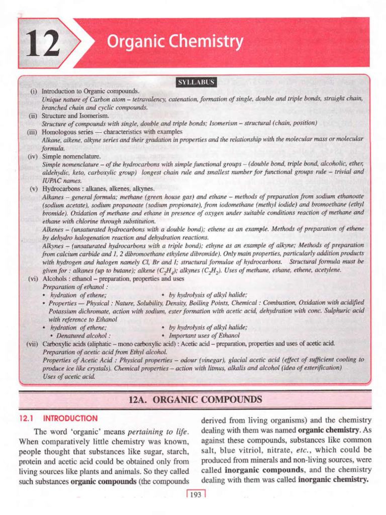 Organic Chemistry | PDF