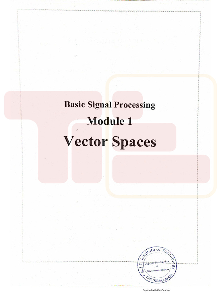 Basic Signal Processing-Notes-tie (1)pdf | PDF