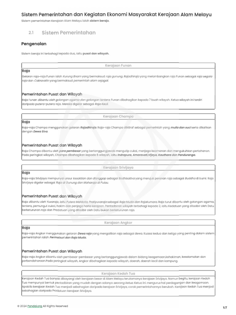 Bab 2.1 Sej. F 2 | PDF