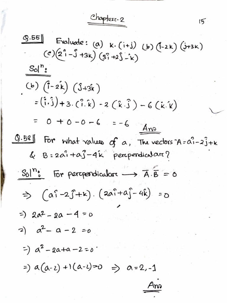 Vector Chapter-02 | PDF