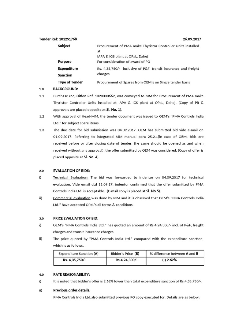 Approval for direct PO | PDF