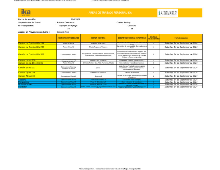 Actividades Criticas IKA | PDF