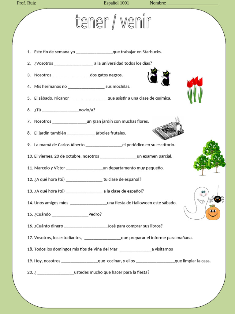 1001-Tener y Venir | PDF