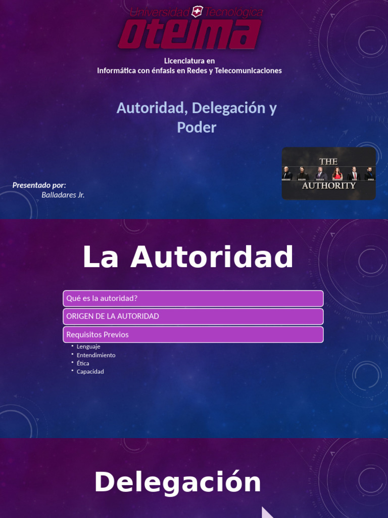 Autoridad,Delegacion y Poder | PDF