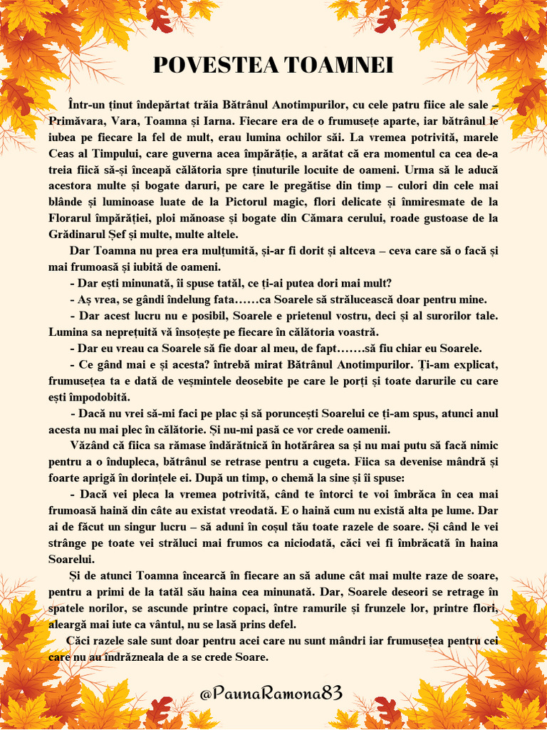 Povești de Toamnă | PDF