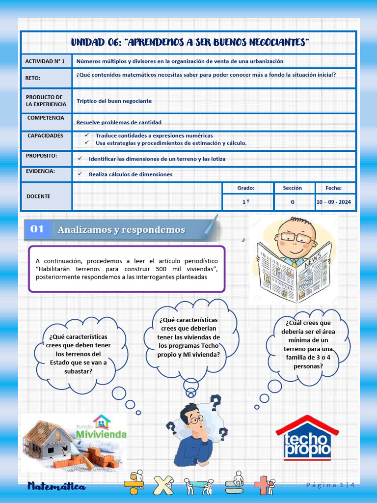 Actividad 1 - 1ro G - 10 de Setiembre | PDF