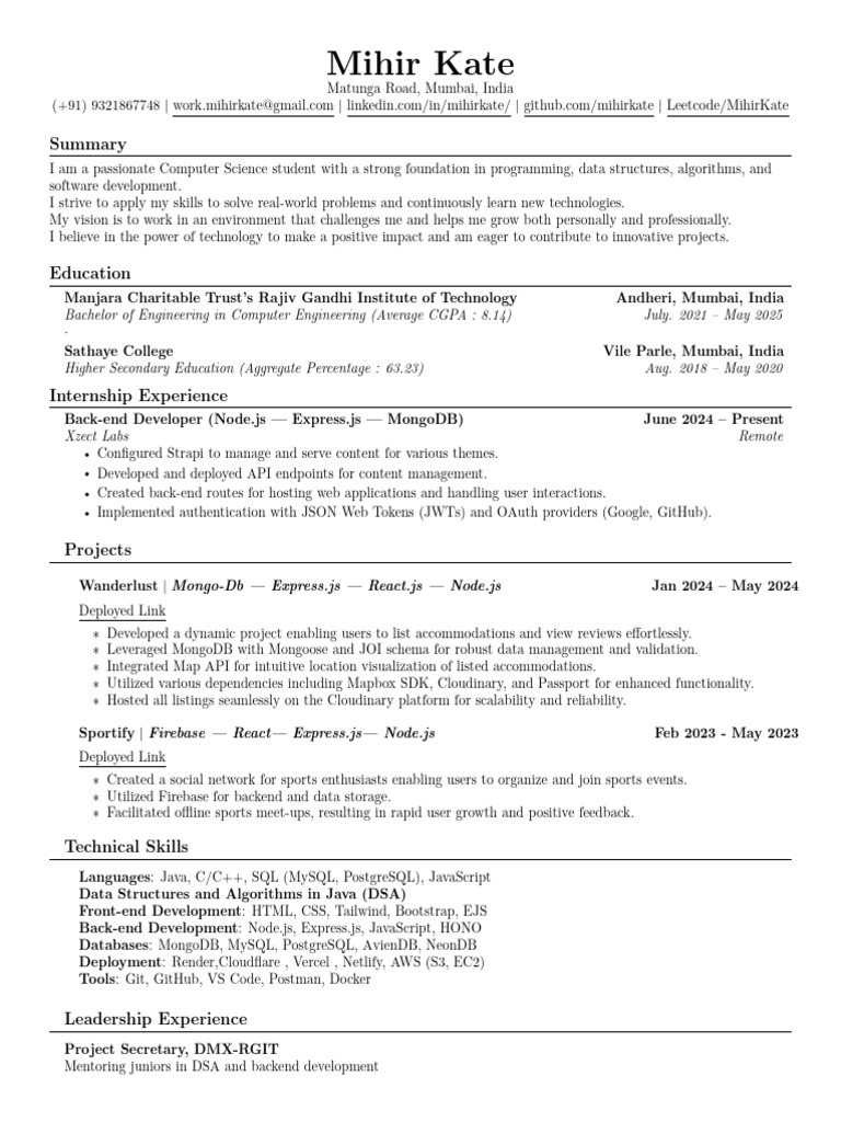 Jake S Resume | PDF