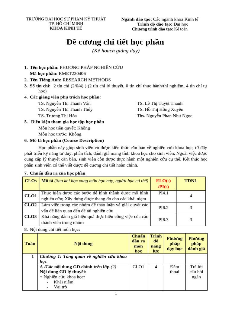 Rmet220406 - Phuong Phap Nghien Cuu - QLCN | PDF